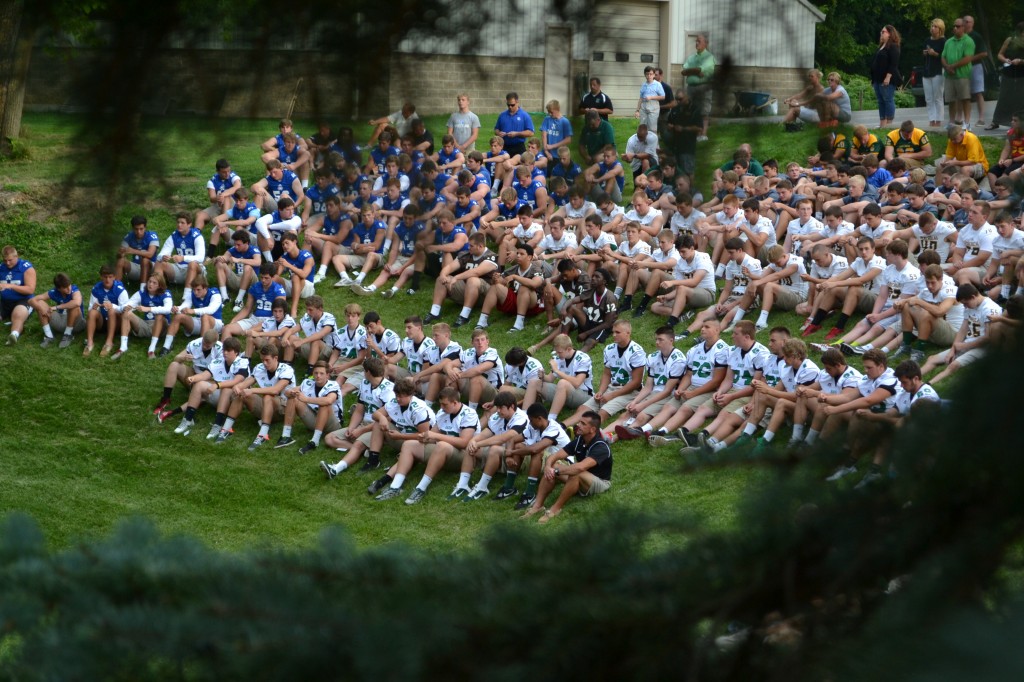 Day before beginning practice, Catholic football teams gather to pray ...