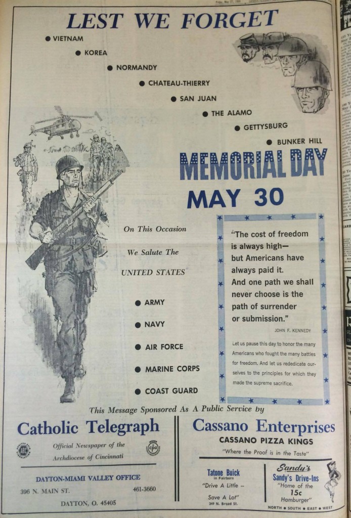 Throwback Thursday: ‘Lest we forget’ Memorial Day – Catholic Telegraph