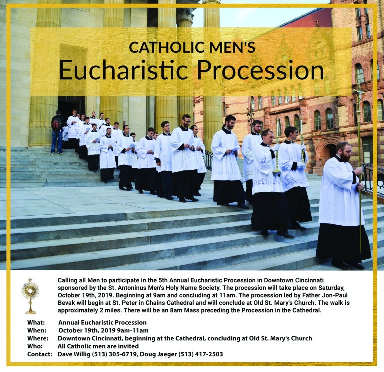 Men’s Annual Downtown Eucharistic Procession - Catholic Telegraph