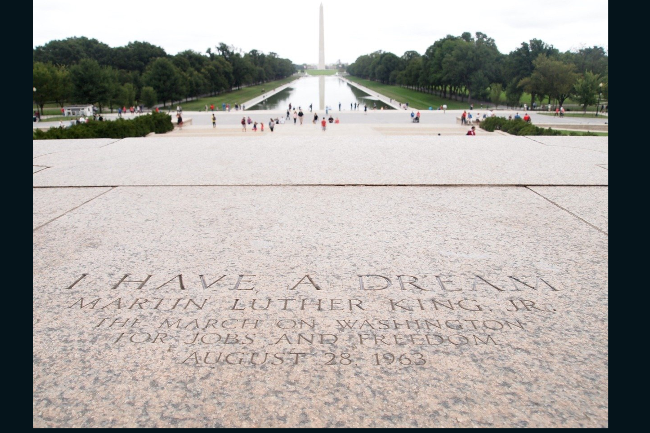 Dr. Martin Luther King Jr. August 28, 1963. Lincoln Memorial in ...