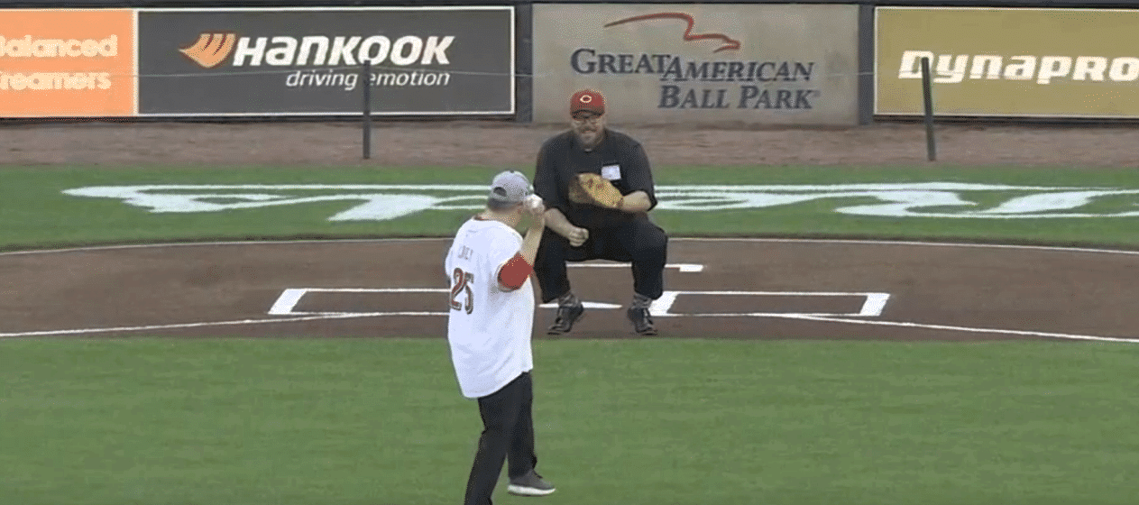 Archbishop Robert Casey Threw a Ceremonial First Pitch for the Reds ...